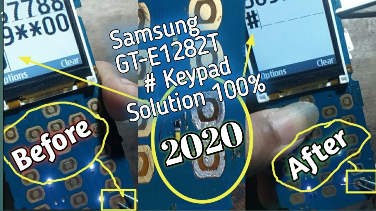 Samsung GT e1282t # key not working || sp technology of - YouTube