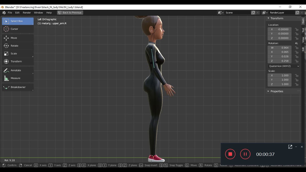 Girl character [blender] [ Rigged] - YouTube