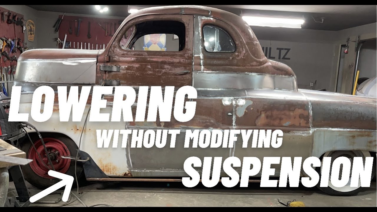 LOWERING THE 1949 MERCURY WITHOUT MODIFYING THE SUSPENSION - YouTube