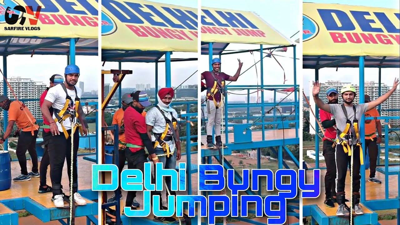 First Time Bungy Jump In Delhi 2022| bungy jump| bungee jumping|delhi ...