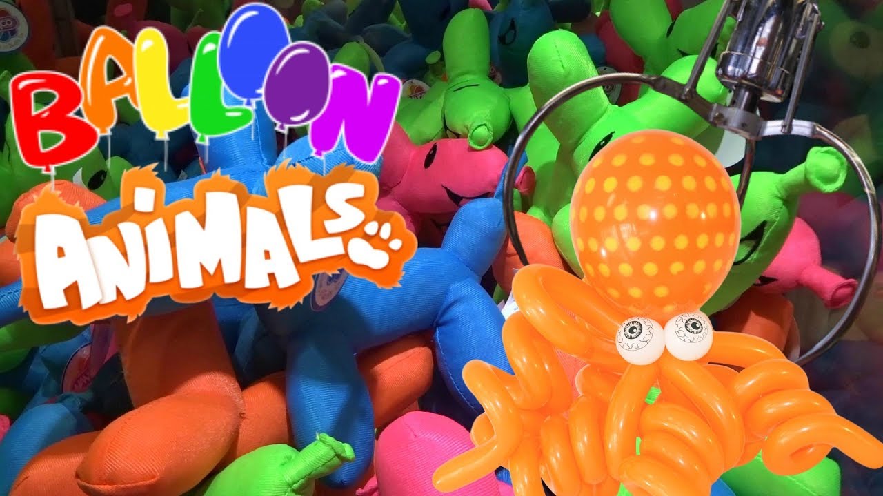 Winning BALLOON ANIMALS From The CLAW MACHINE!! - YouTube