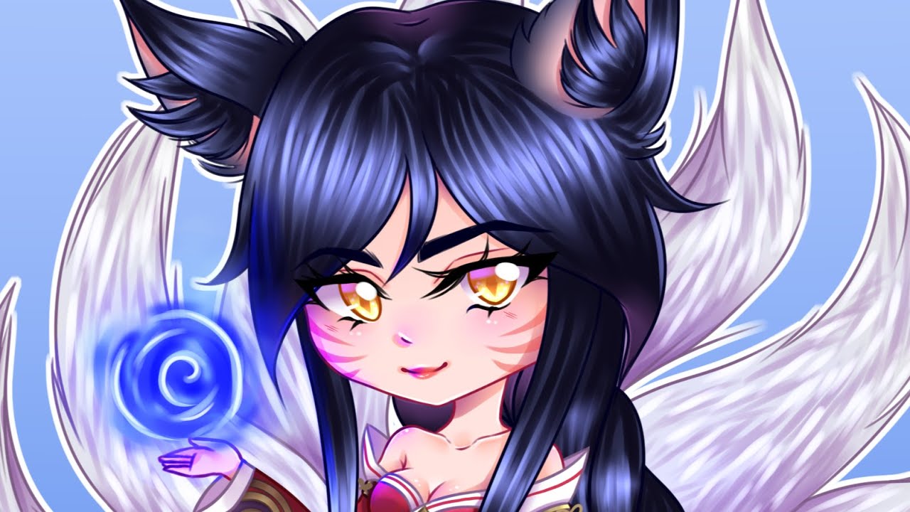 [Speedpaint][League of Legends] Chibi Ahri - YouTube
