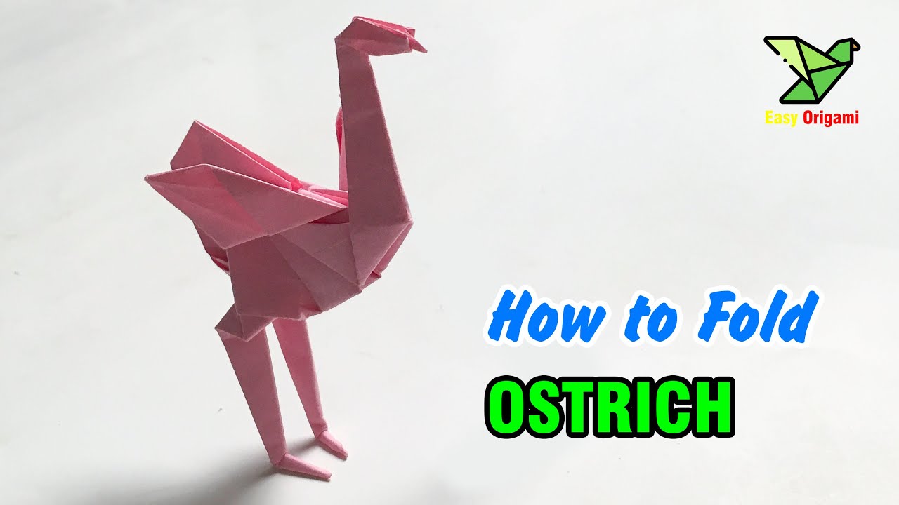 How to fold OSTRICH tutorial | origami OSTRICH step by step - YouTube