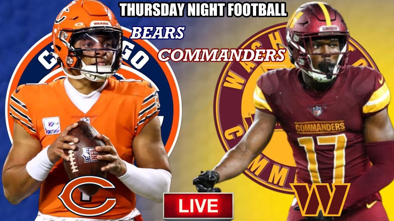 🏈 Bears VS Commanders | Ultimate Live Stream Reaction | Thursday Night ...