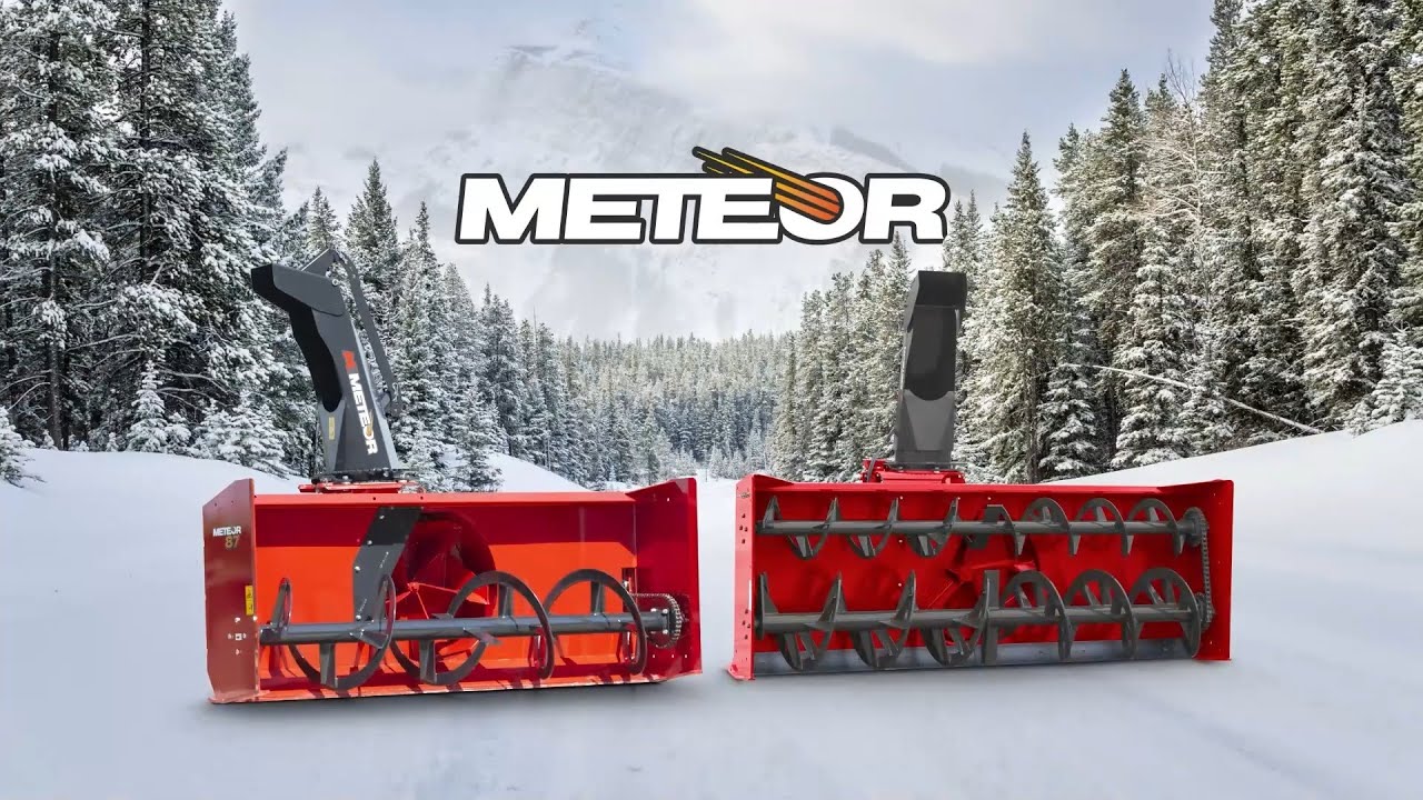 MK Martin Meteor Series 3PH PTO Snowblowers. - YouTube