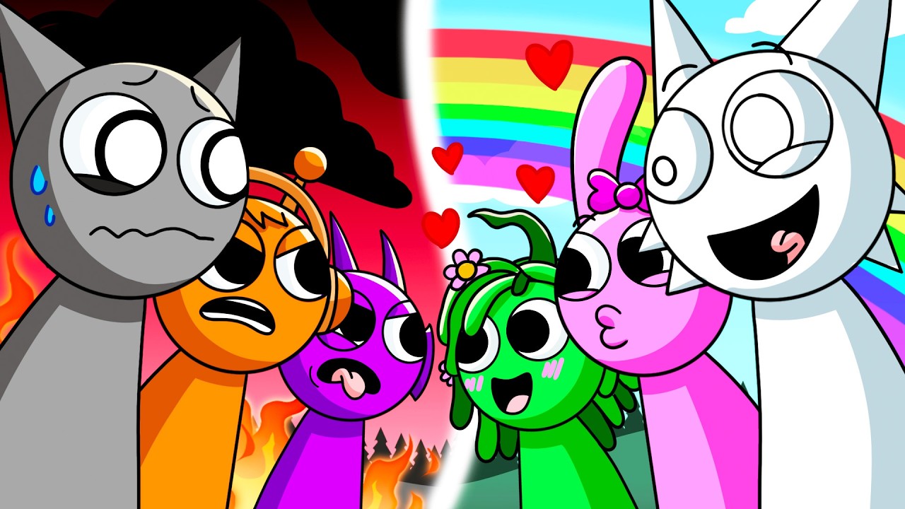 SPRUNKI: BOYs vs. GIRLs... (Cartoon Animation) - YouTube