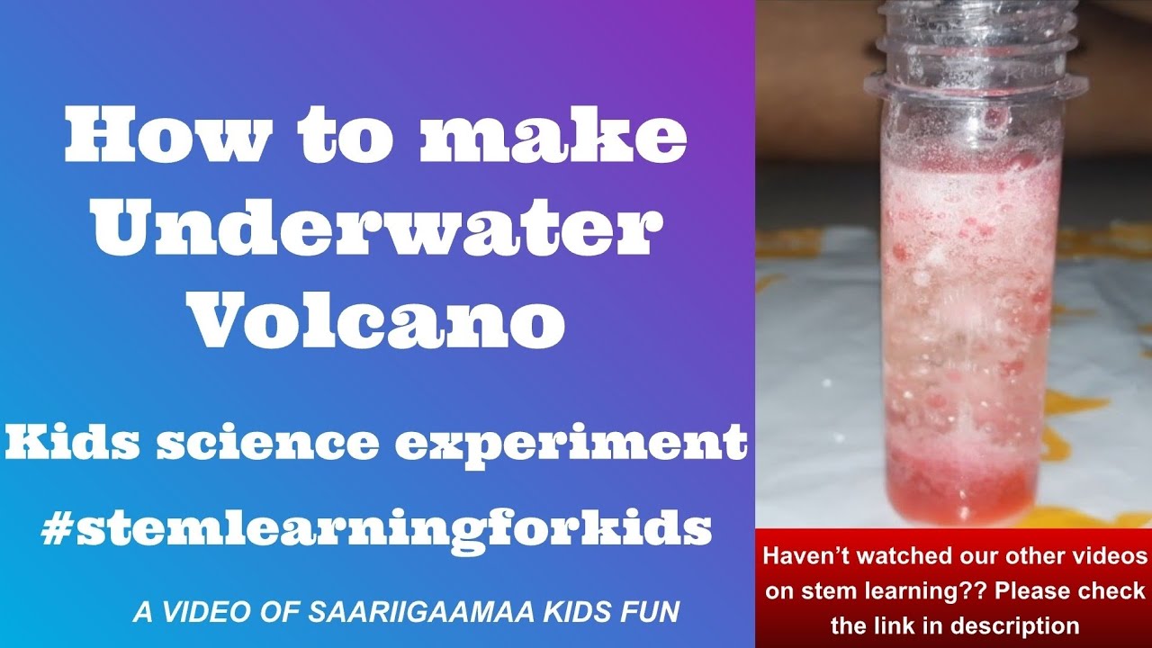 How to make Underwater Volcano|Explosive Science #Scienceexperiment # ...