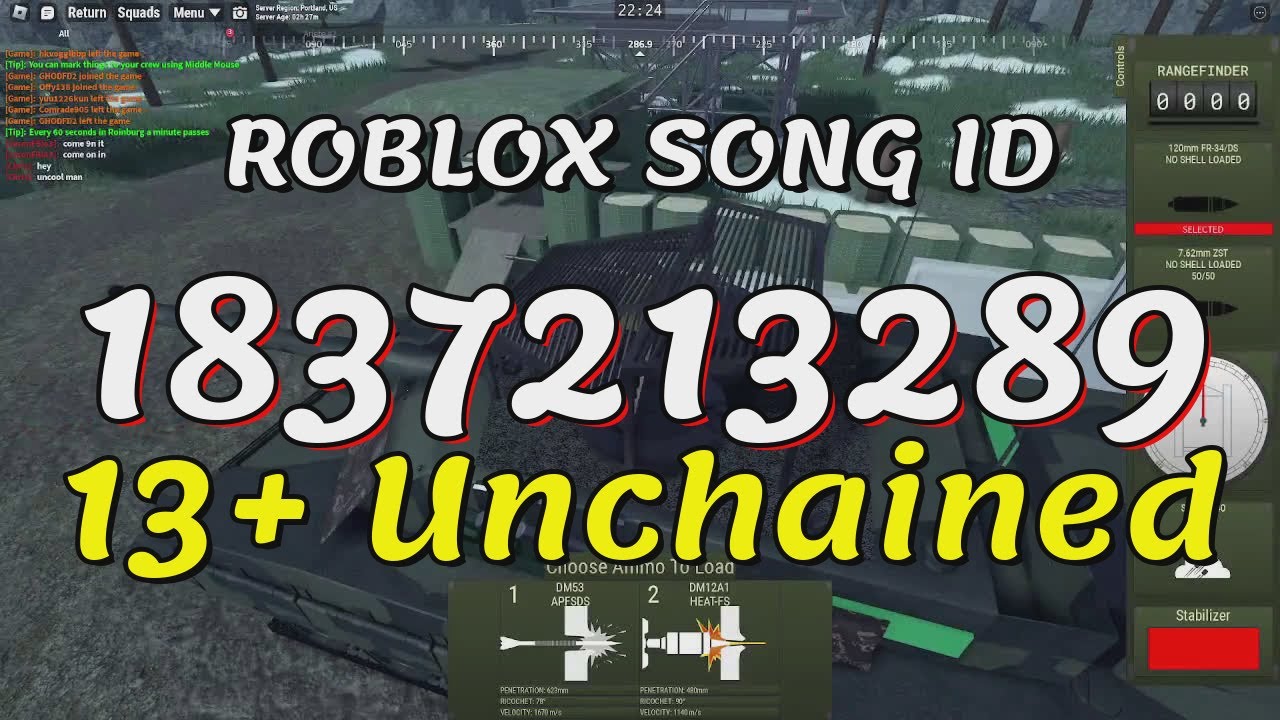 13+ Unchained Roblox Song IDs/Codes - YouTube