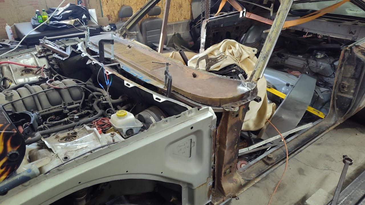 68 Charger AWD body swap, cowl mount - YouTube