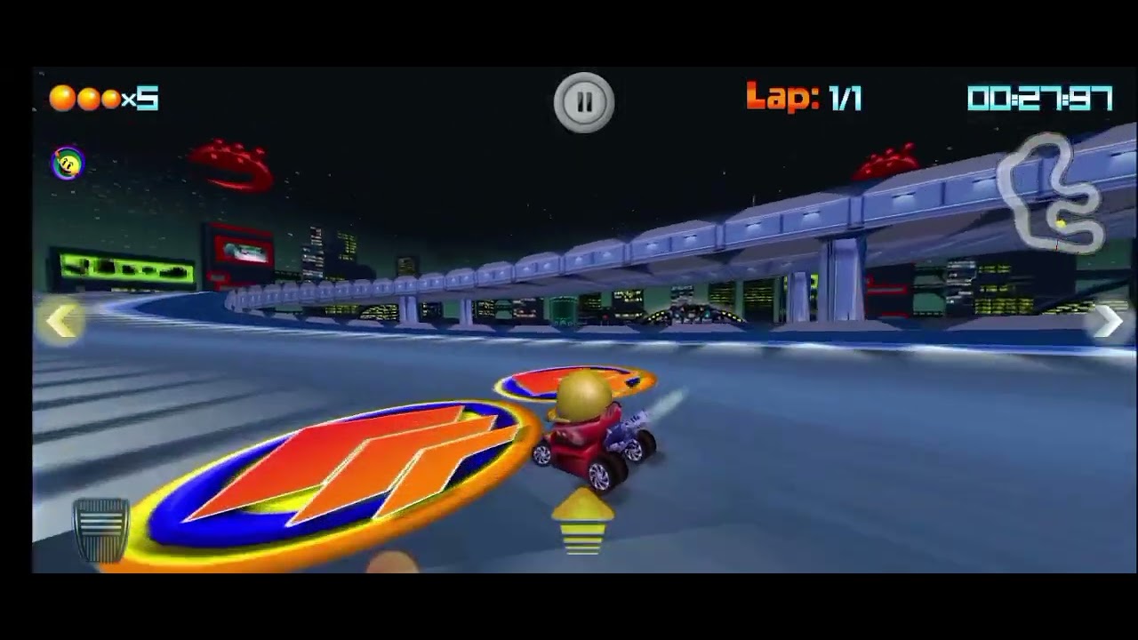 Pac-Man Kart Rally - Night Ride Time trial WR 36.92 - YouTube