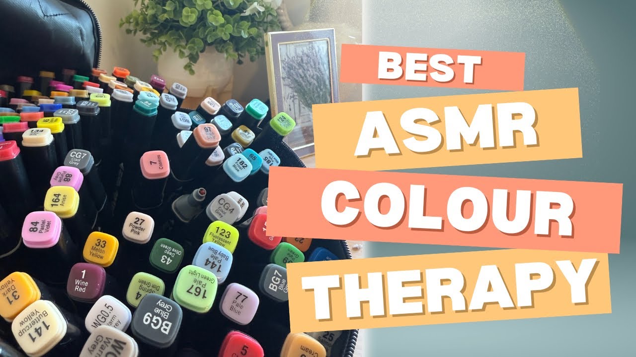 ASMR colouring with me | colour whisper | beast ASMR sound - YouTube