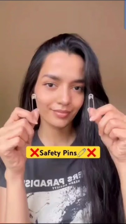 #viral safety pin 🧷🧷 earings hack #hack#youtubeshorts - YouTube