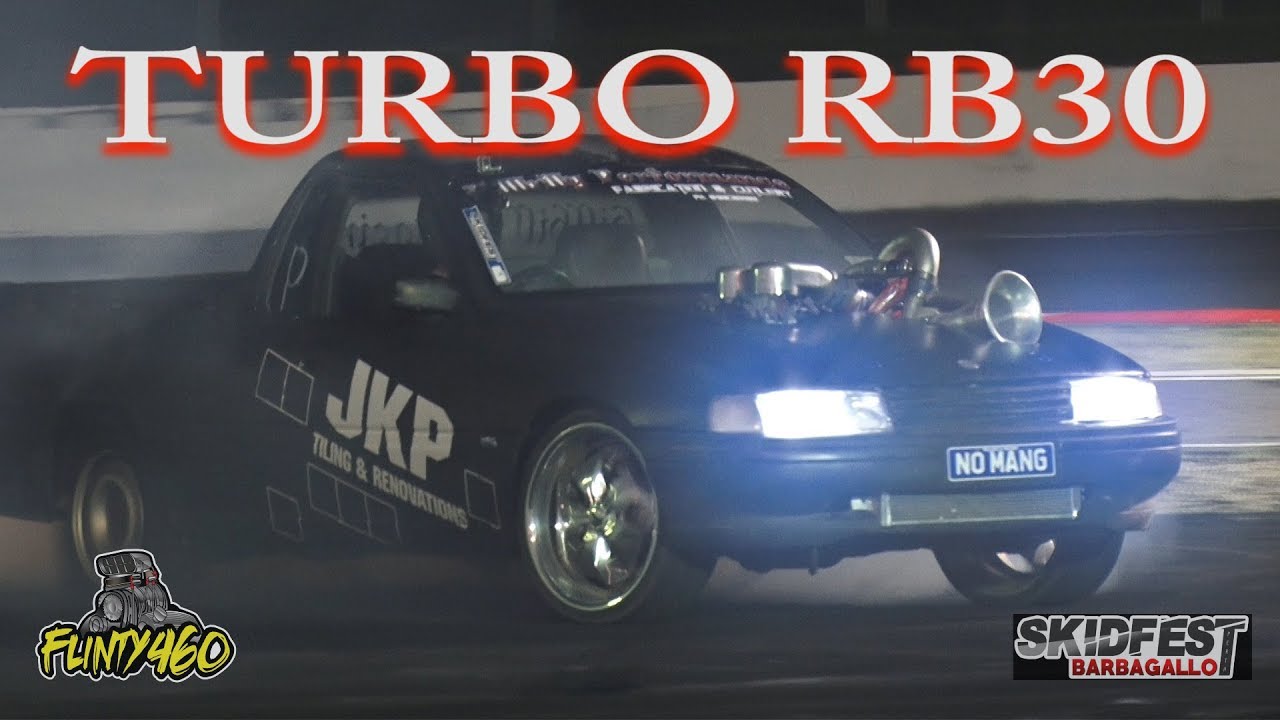 TURBO RB30 VG UTE "NO MANG" BRINGS THE BOOST TO SKIDFEST - YouTube