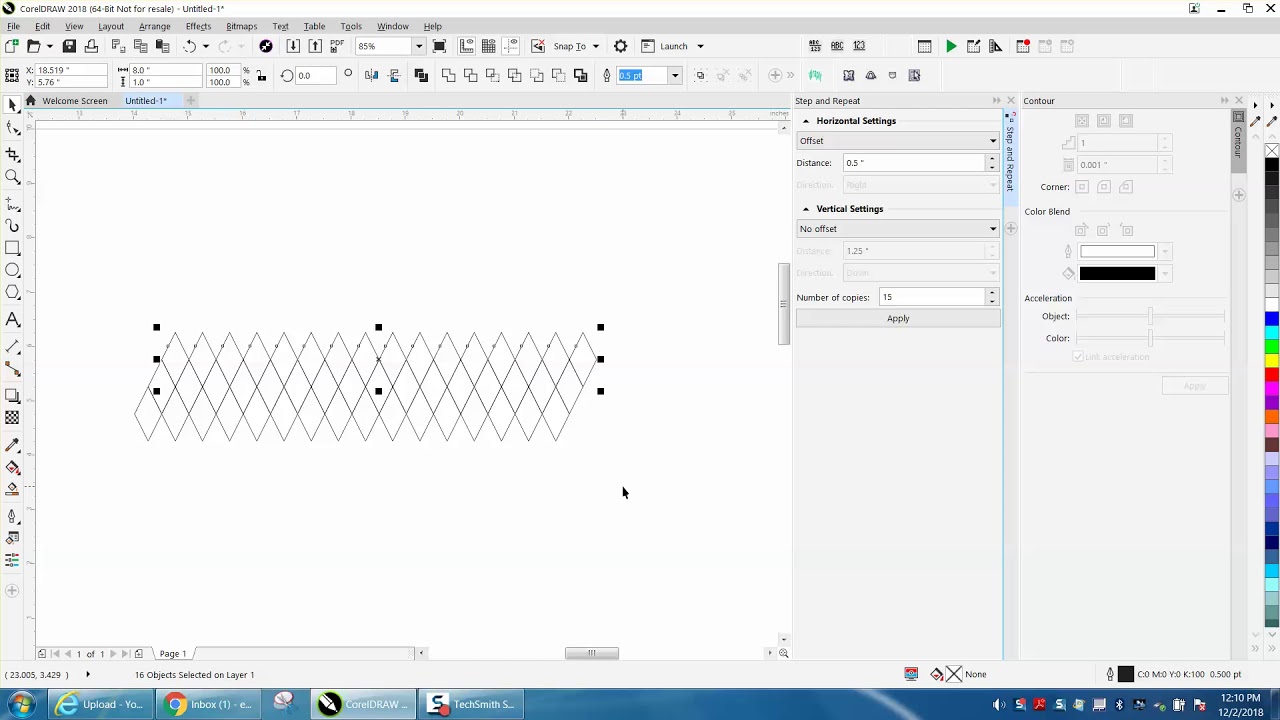 Corel Draw Tips & Tricks Drawing in 3D Part 4 save time - YouTube