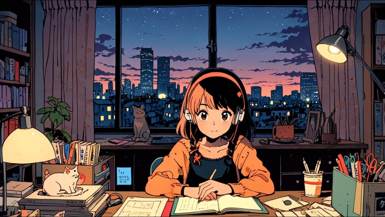 Serene Evening Lofi - Relaxing Beats for Study & Sleep @ChillSound-lofi ...