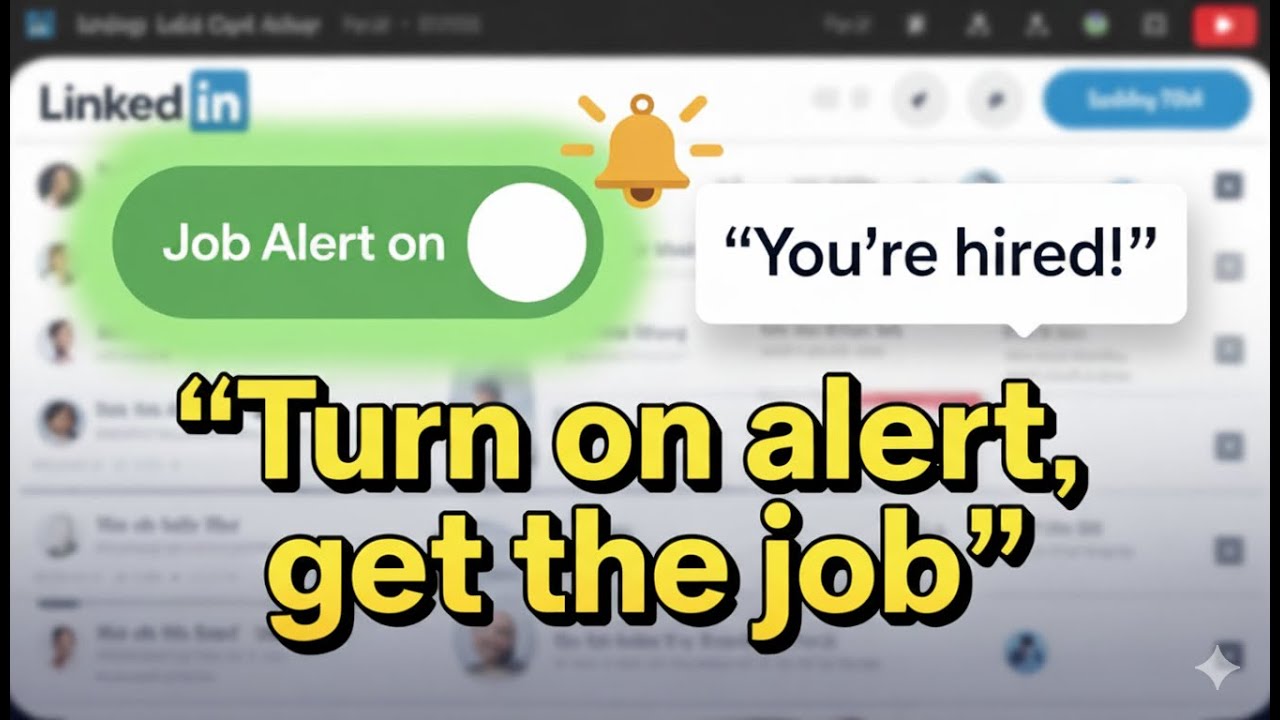 How To Turn On Job Alert On LinkedIn & Get The Job | LinkedIn Job ...