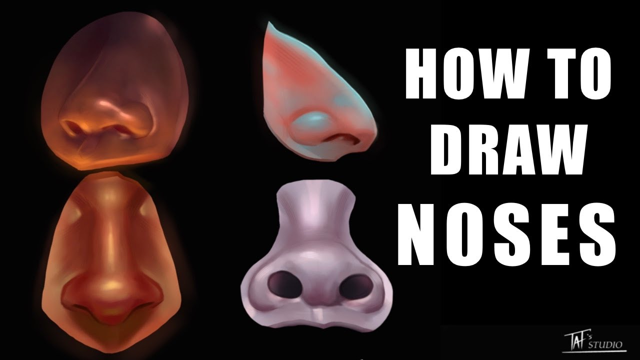 HOW TO DRAW NOSES | Digital Art Tutorial - YouTube