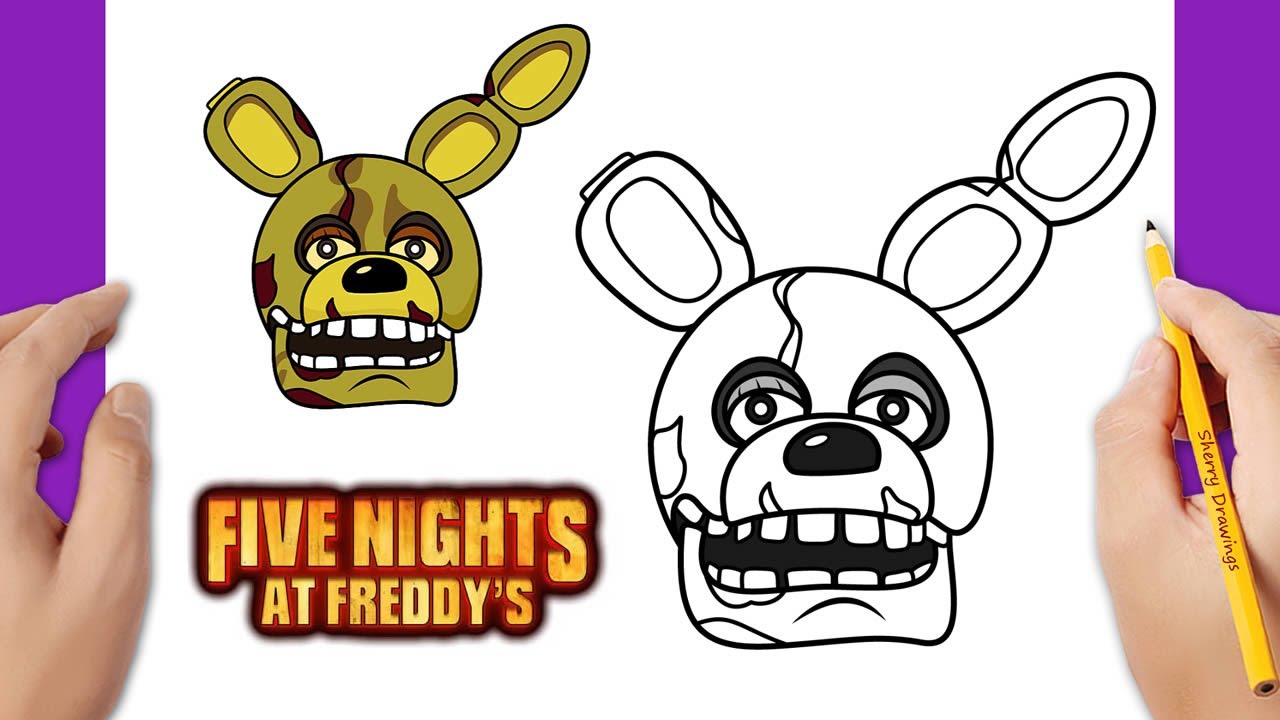 How To Draw Five Nights at Freddy's - Springtrap | FNAF Drawing - YouTube