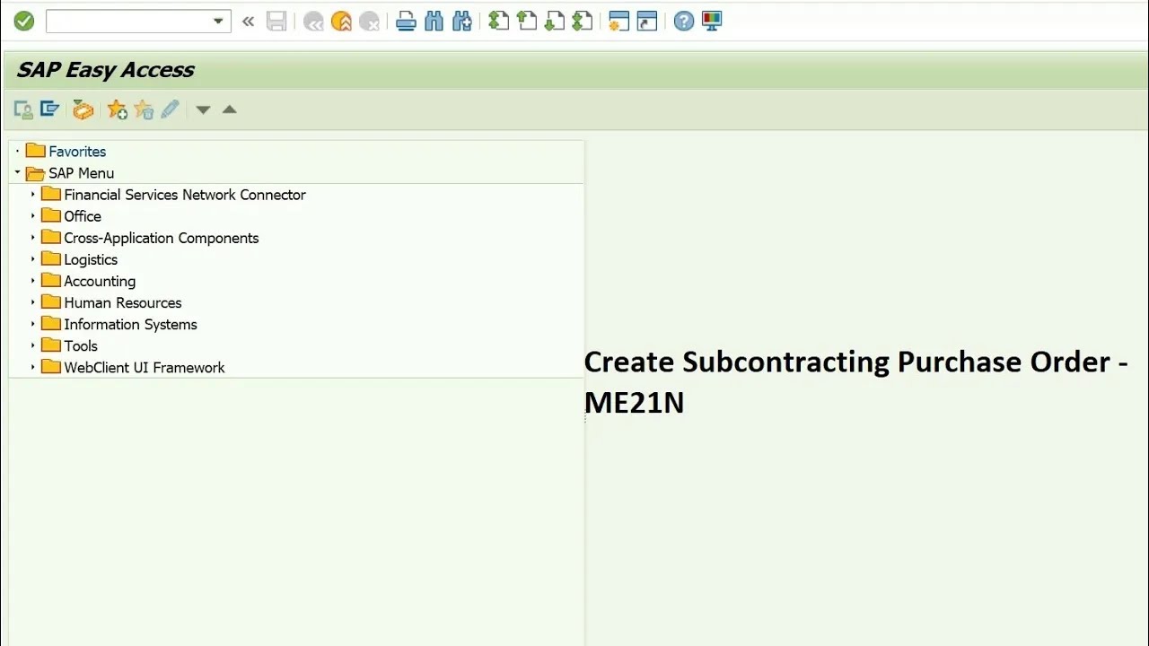 How to create Subcontracting Purchase order in SAP MM || SC video 4 ...