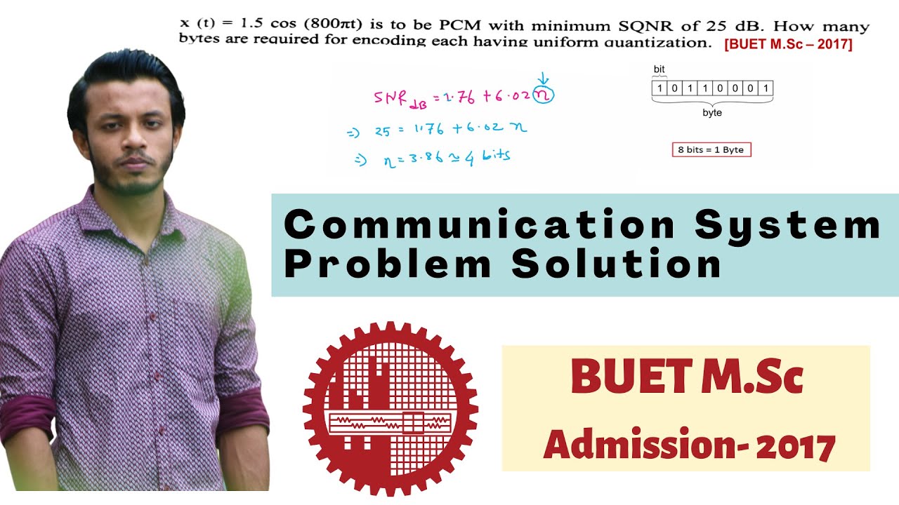 Communication System Math Solution (PCM) || EEE Job Question Solution ||Communication System ...