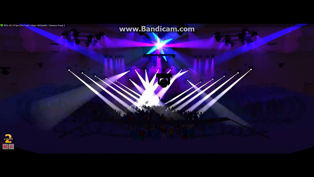 GrandMA2 & MA3D light show . - YouTube