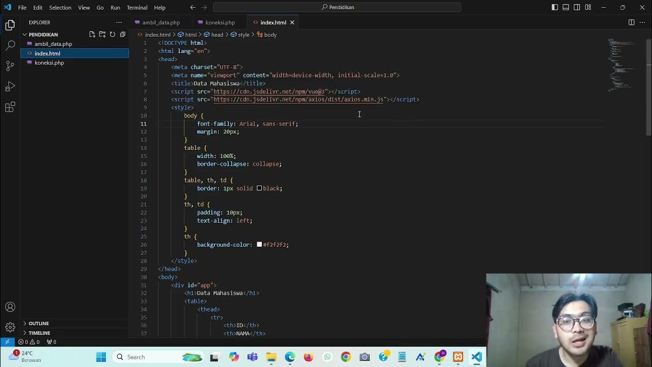 Tugas 3 Pemrograman berbasis web - YouTube