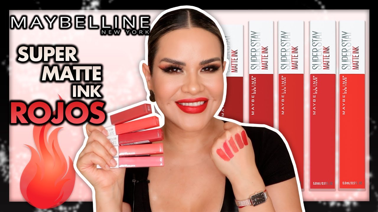 Labiales Rojos De Maybelline Online | dakora.com.co