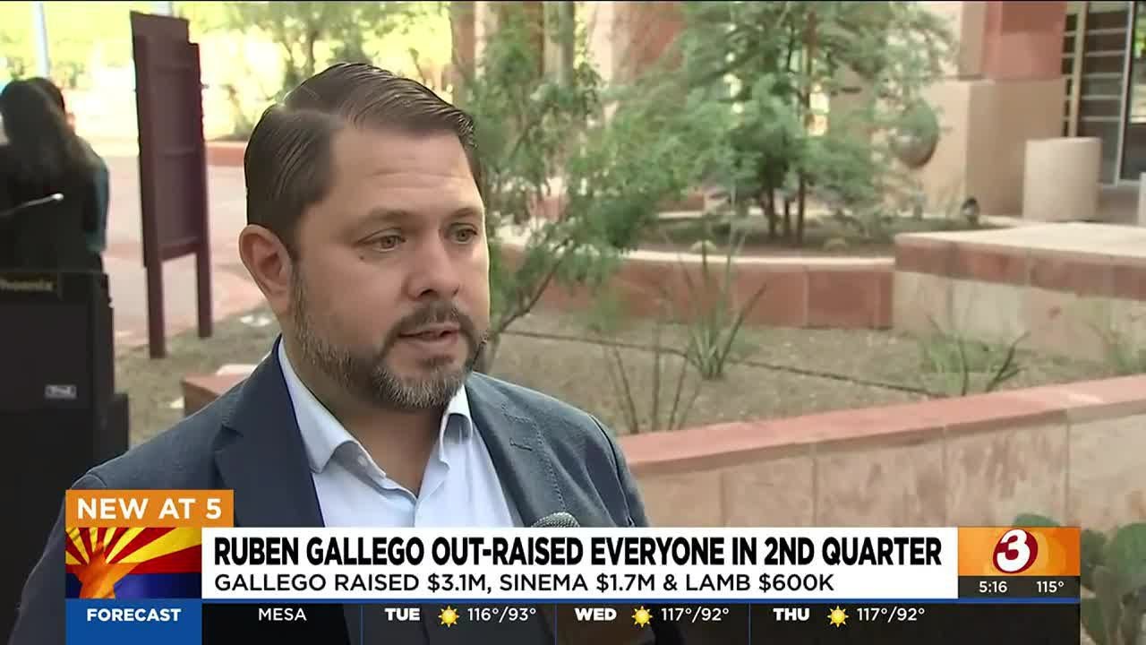 Ruben Gallego outraising everyone so far for AZ's Senate seat - YouTube