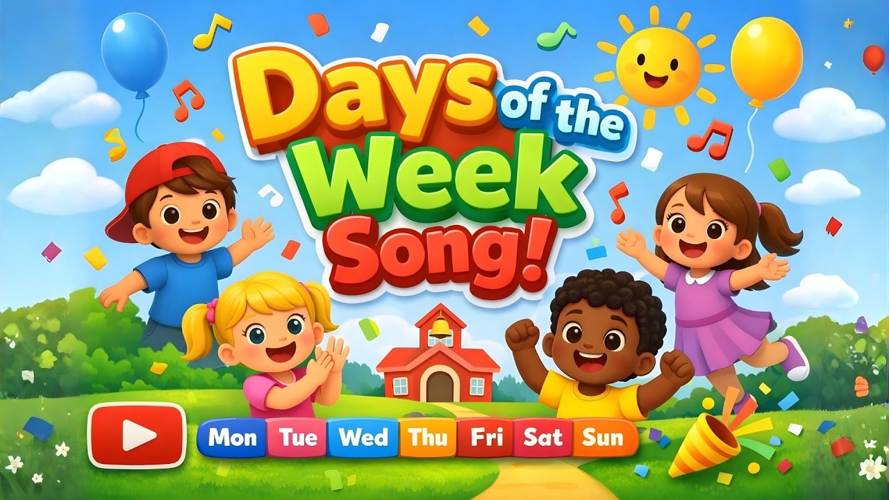 Days of the Week Song 🎶 | Learn Monday to Sunday | Fun Kids Learning ...