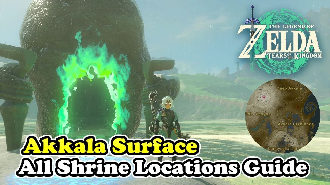 Akkala Surface All Shrine Locations Guide Zelda Tears of the Kingdom ...