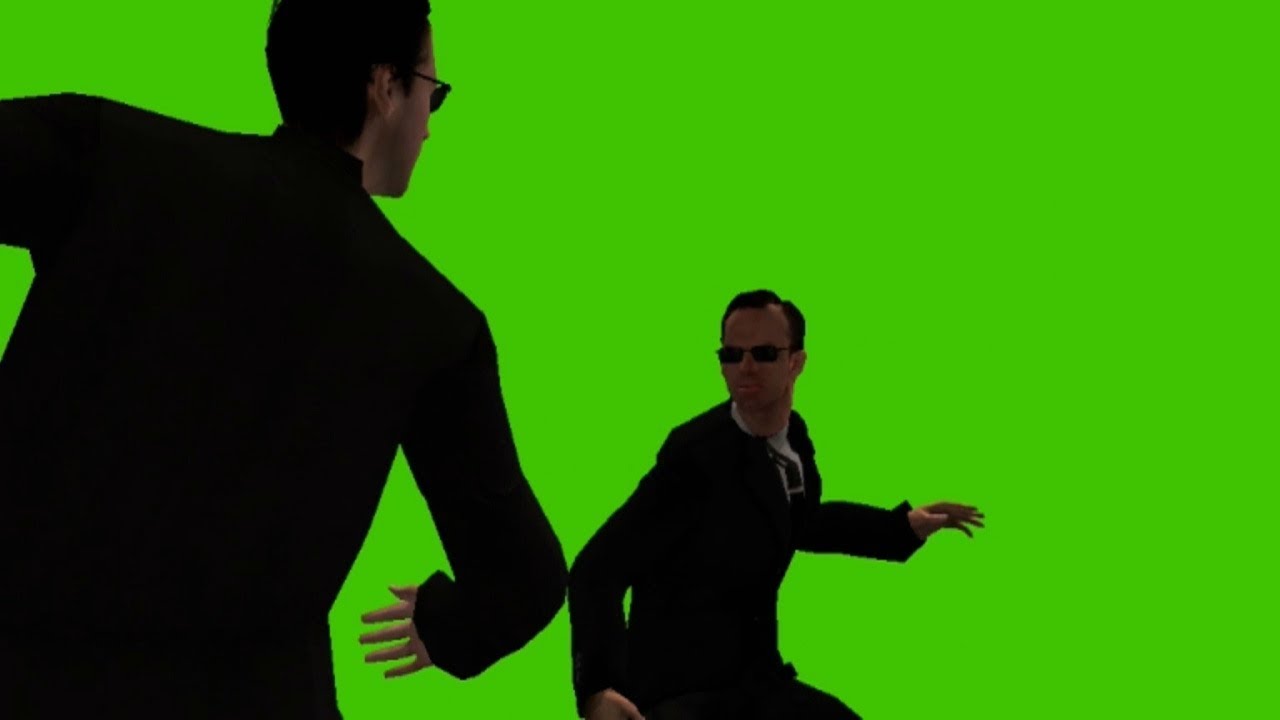 Green Screen The Matrix Neo The One Vs Agent Smith Fight Shots - YouTube