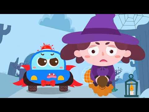 Scary Witch's Catching Pumpkins | Super Police Patrol Team | Halloween Songs | Kids Songs | BabyBus