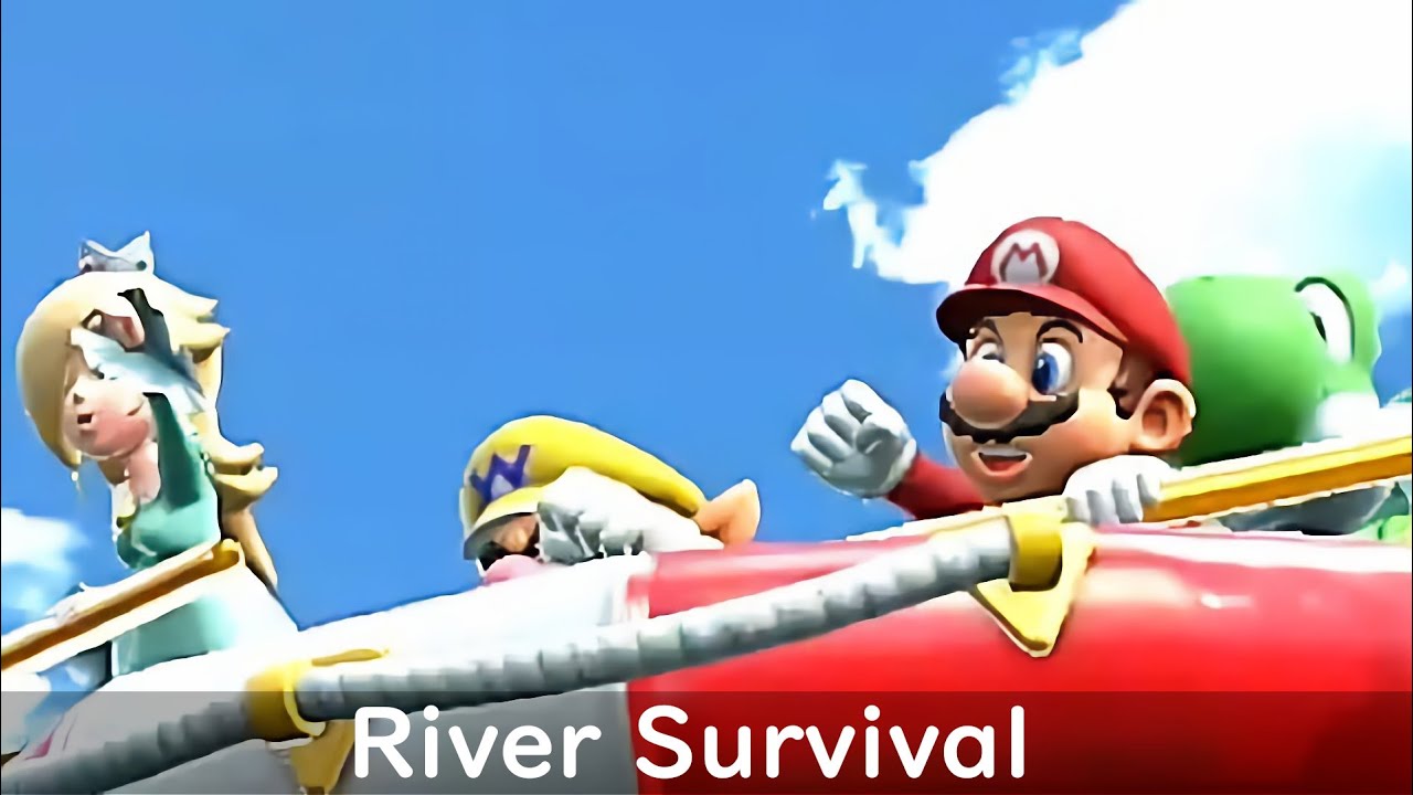 Super Mario Party River Survival Mario with Rosalina Yoshi and Wario ...