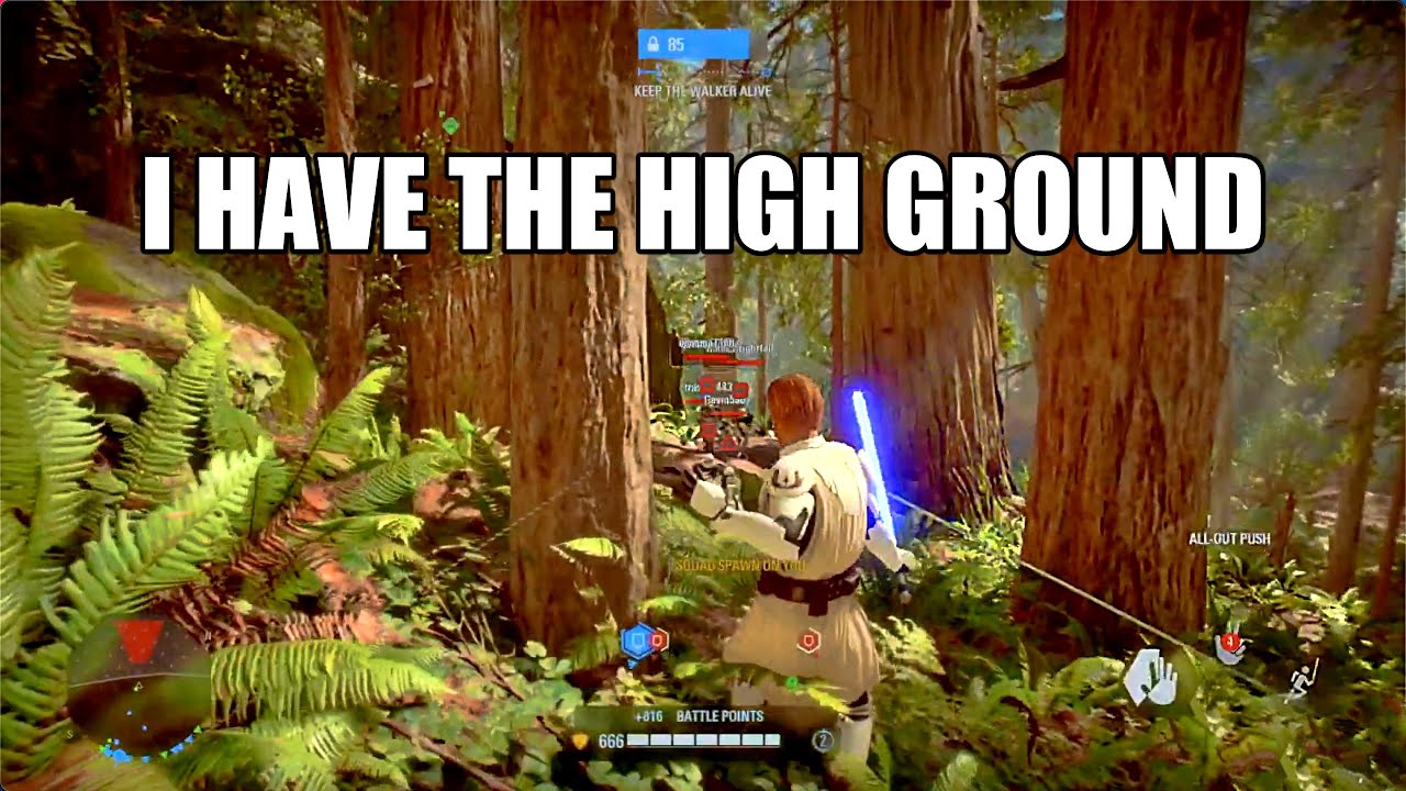 Obi Wan Kenobi Has the HIGH GROUND - YouTube