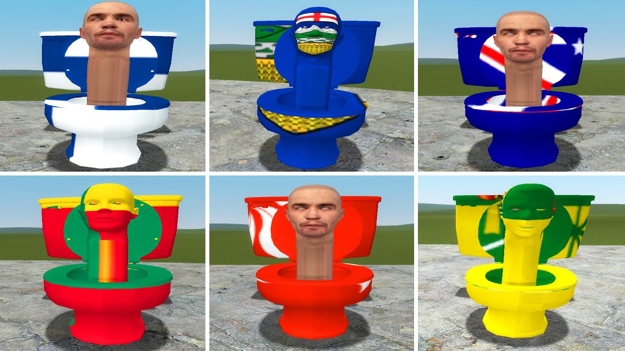 ALL COLORED SKIBIDI TOILET FAMILY !! IN GARRY'S MOD - YouTube