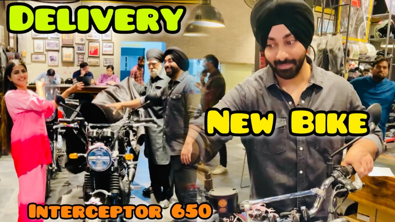 Finally Li Bike Ki Delivery | 2024 Royal Enfield Interceptor 650 - YouTube