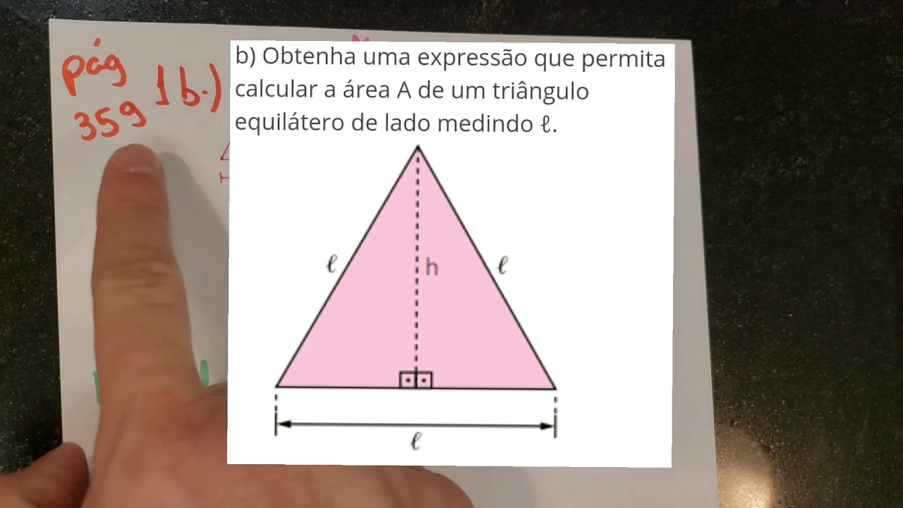 Aplicando o Teorema de Pitágoras - Altura e Área do Triângulo ...