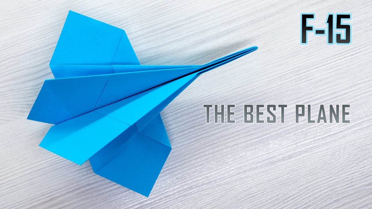 Make a ️ Flying Origami F-15 🦅 Eagle with A4 Paper - Easy Origami ...