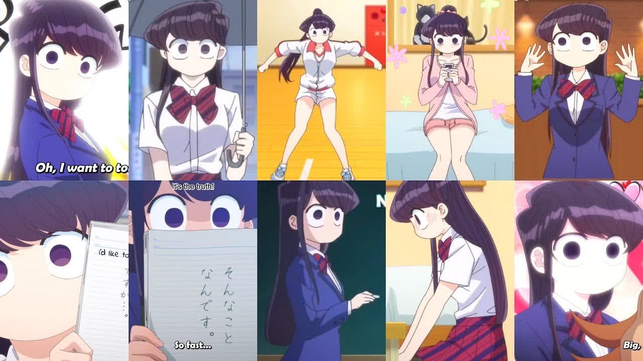 Komi san BUG EYE Moments Komi San wa Komi Can't Communicate Episode R ...