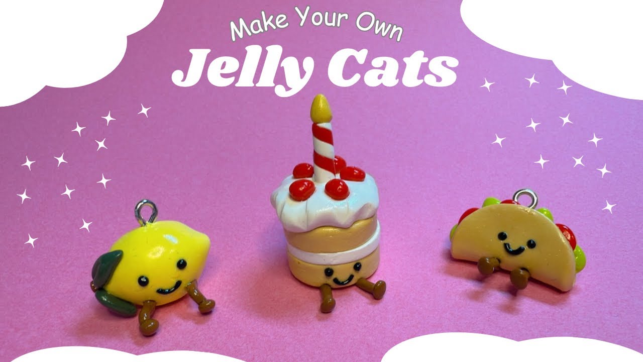 Watch Me Make Jelly Cats out of Clay! (Polymer Clay Process) - YouTube