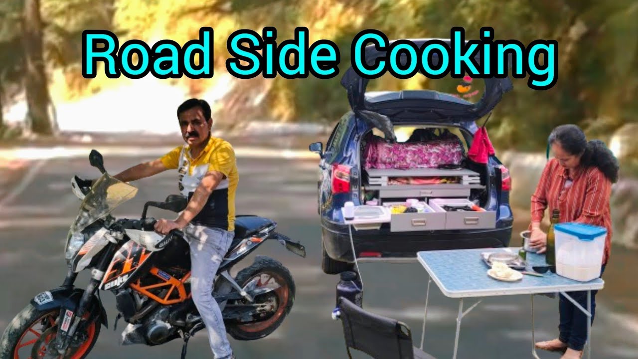 Road Side Cooking on Mountains | Enjoying Punjabi Dishes on Road ...