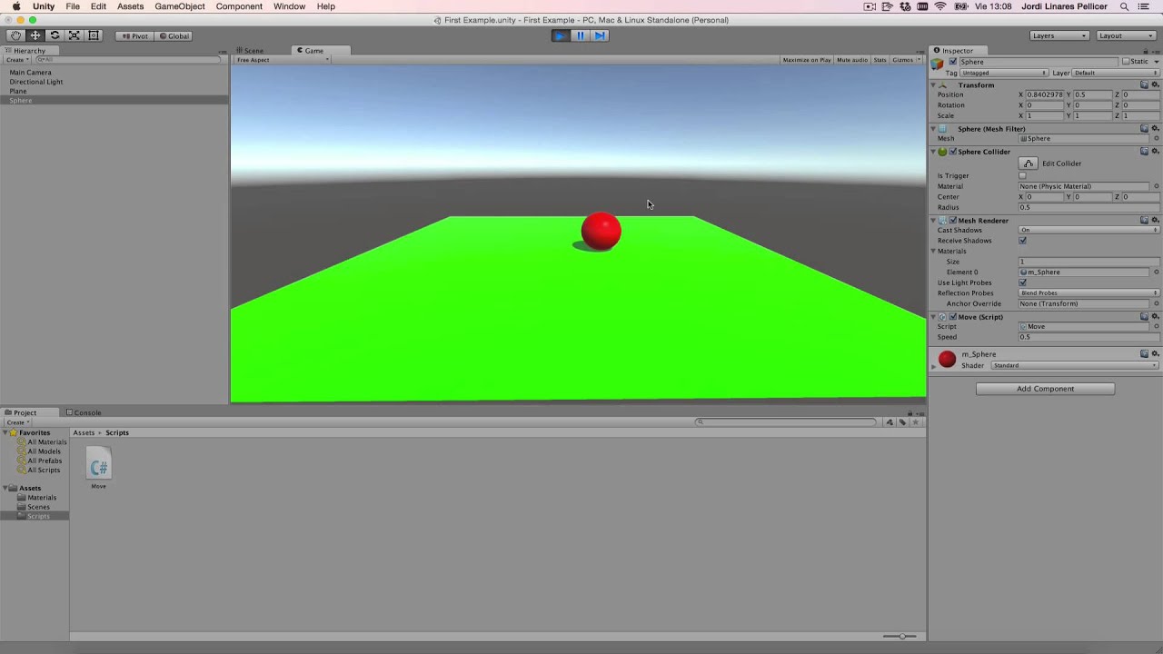 Introduccion Desarrollo Videojuegos UNITY. Screencasts. Creando el ...