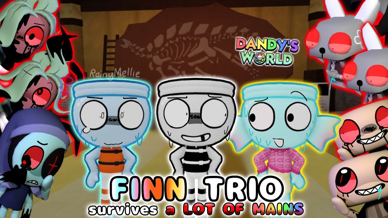 🐟 FINN TRIO SURVIVES *A LOT OF MAINS* 🥣 - Dandys World Gameplay Trios ...