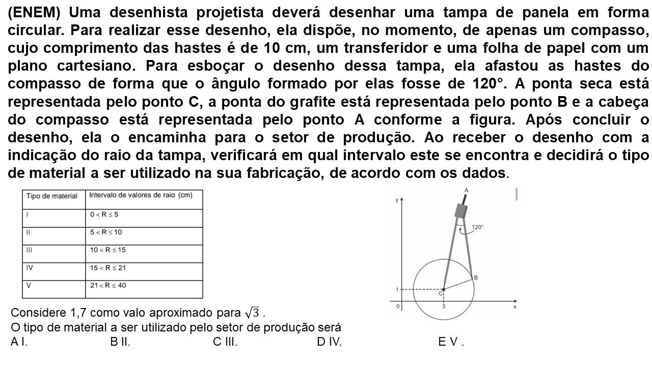 GEOMETRIA ENEM - APLICAÇÃO DA LEI DOS SENO - Uma desenhista projetista ...