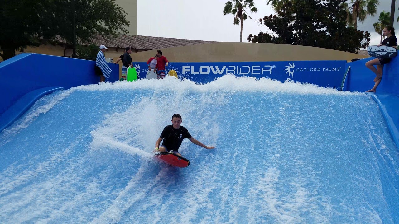 Pro Riders on the FlowRider at Gaylord Resort Florida Pool Deck Flow ...