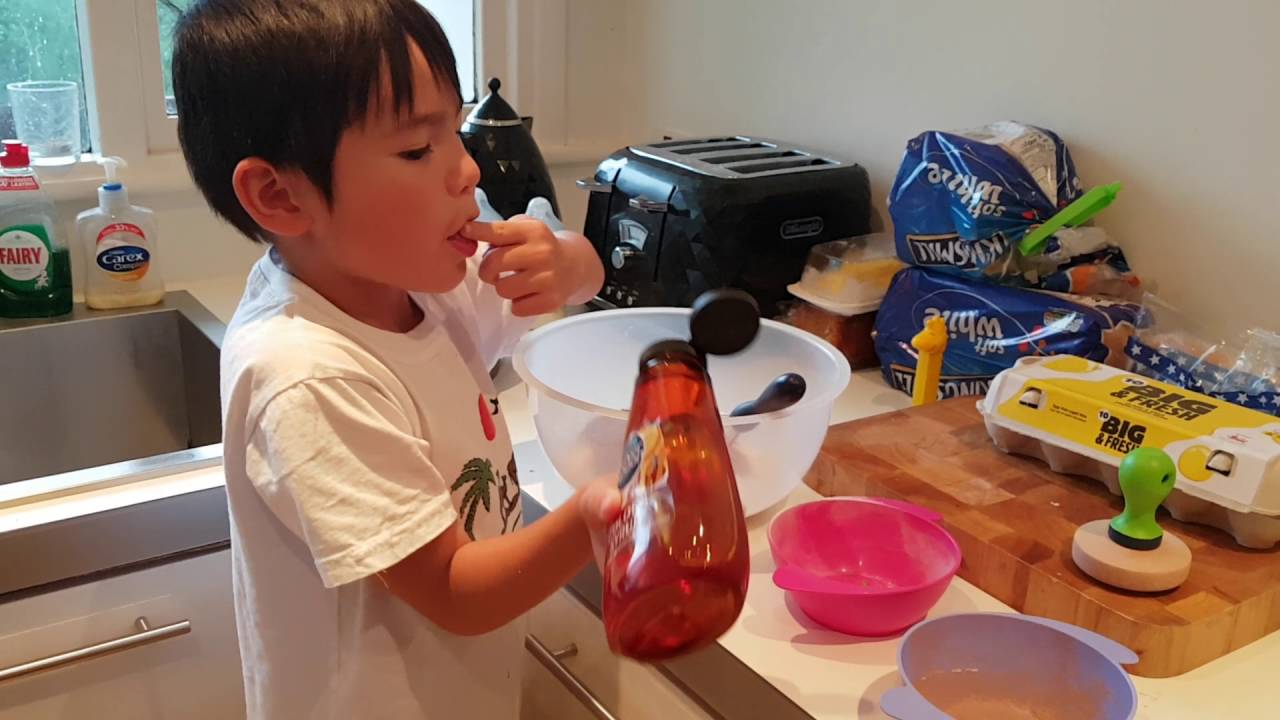 Ryan's bakery cooking with kids making Chocolate Floorboards - YouTube