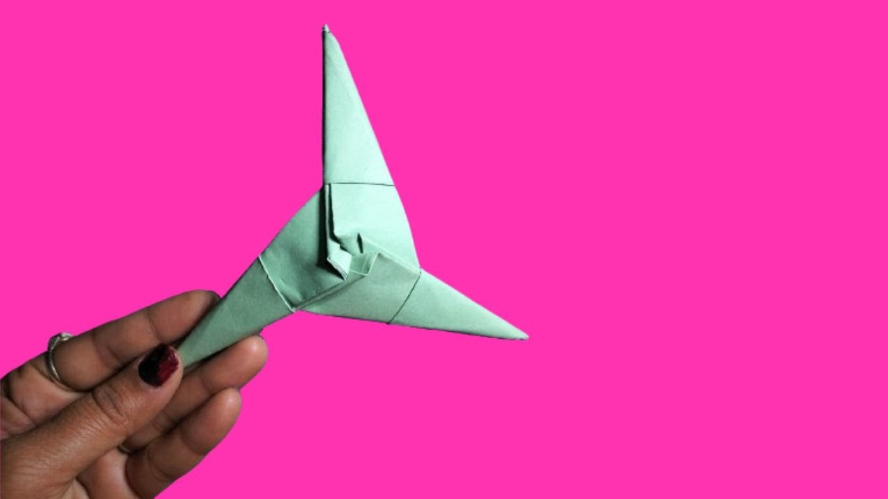 How To Make a Paper Ninja Star (Shuriken) - Origami |Origami Ninja Star ...