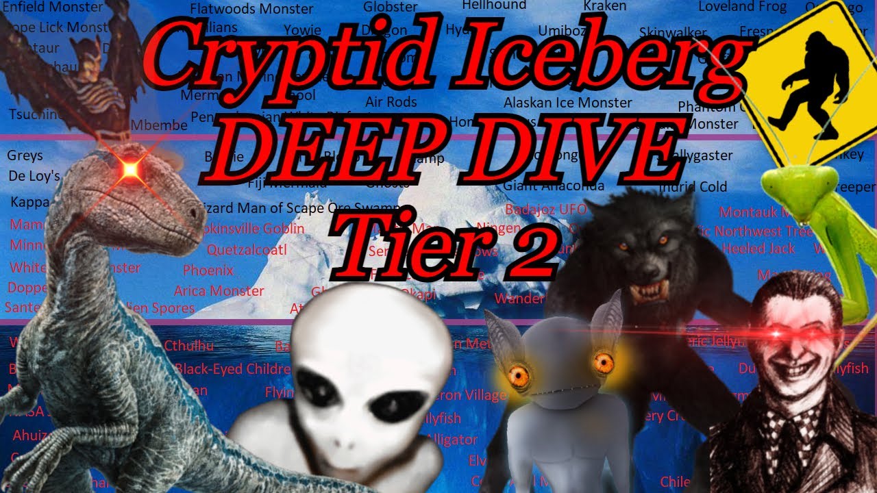 Cryptids & Paranormal Entities Iceberg DEEP DIVE Tier 2 Explained ...