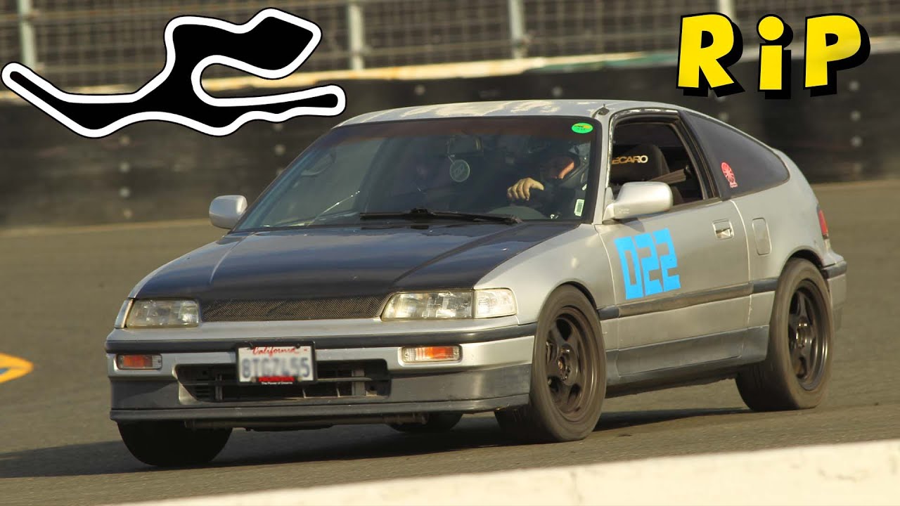 TOOK THE K20 CRX CIRCUIT RACING AND IT DID NOT END WELL ! - YouTube