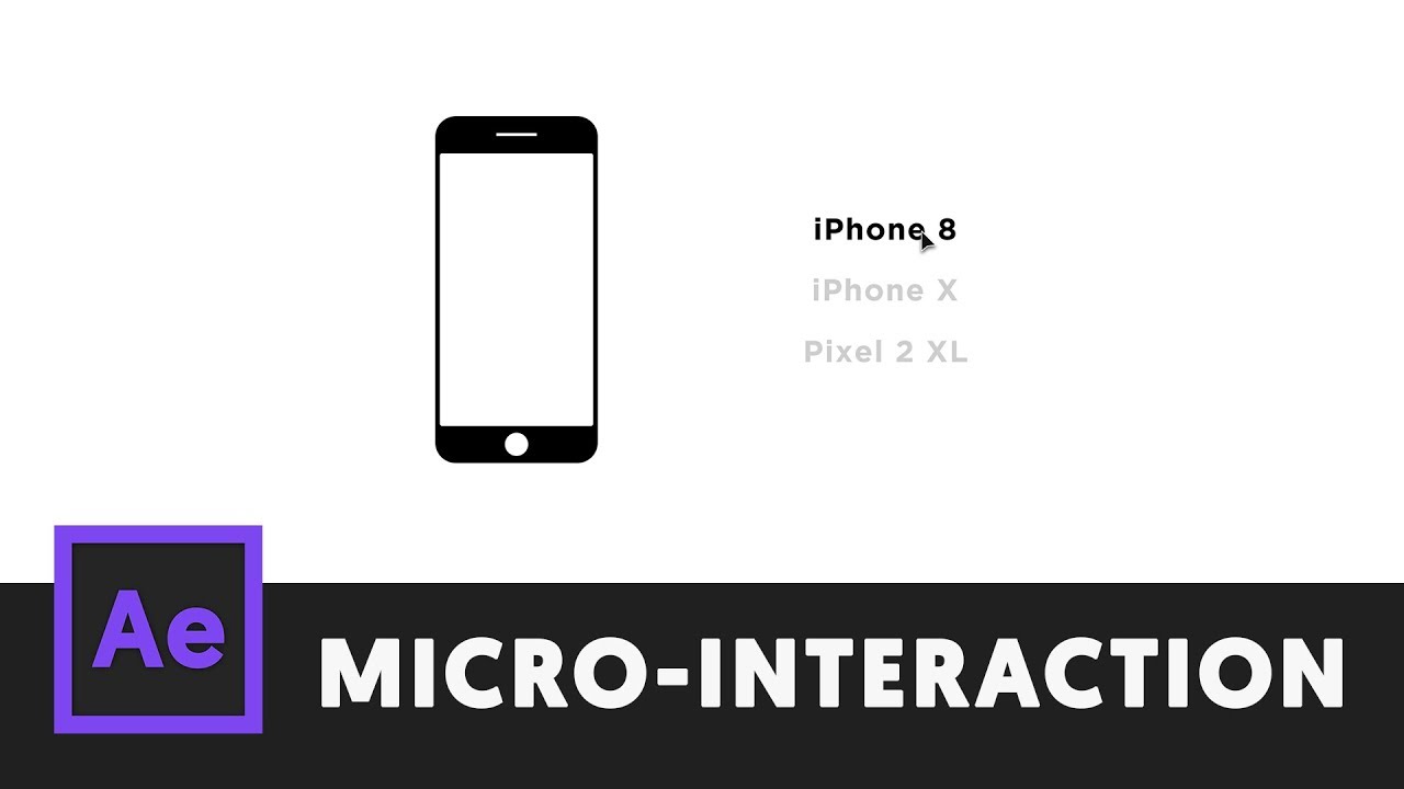 iPhone vs Android - After Effects Microinteraction 02 - YouTube